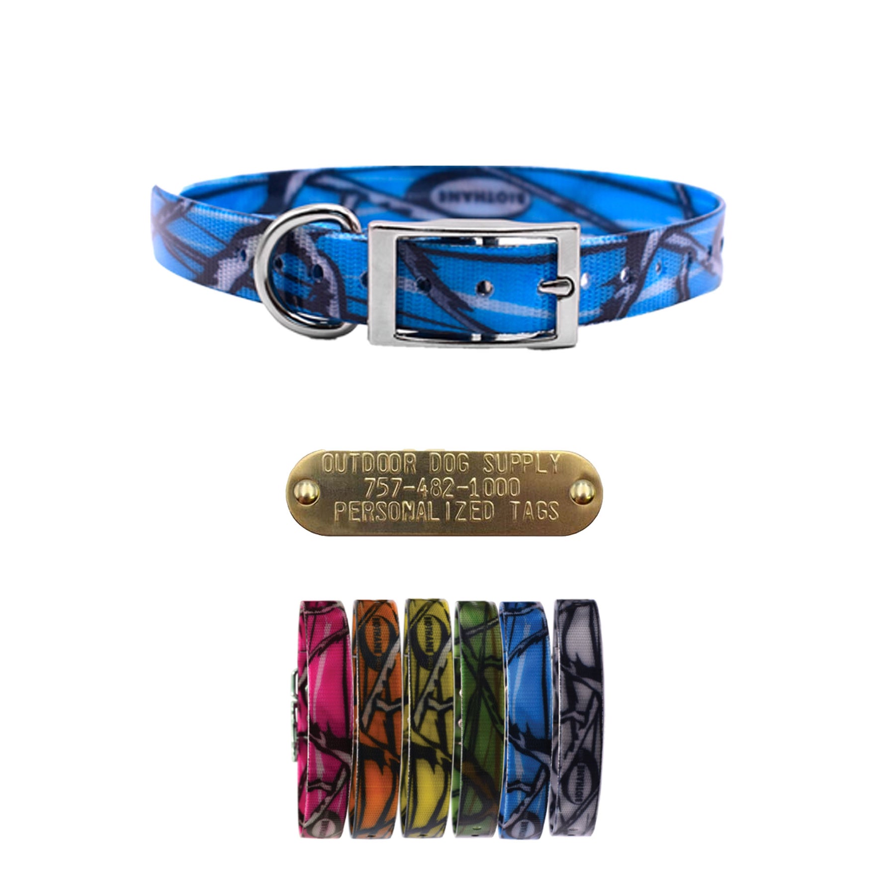 3/4" Name Tag Collars – Outdoor Dog Supply