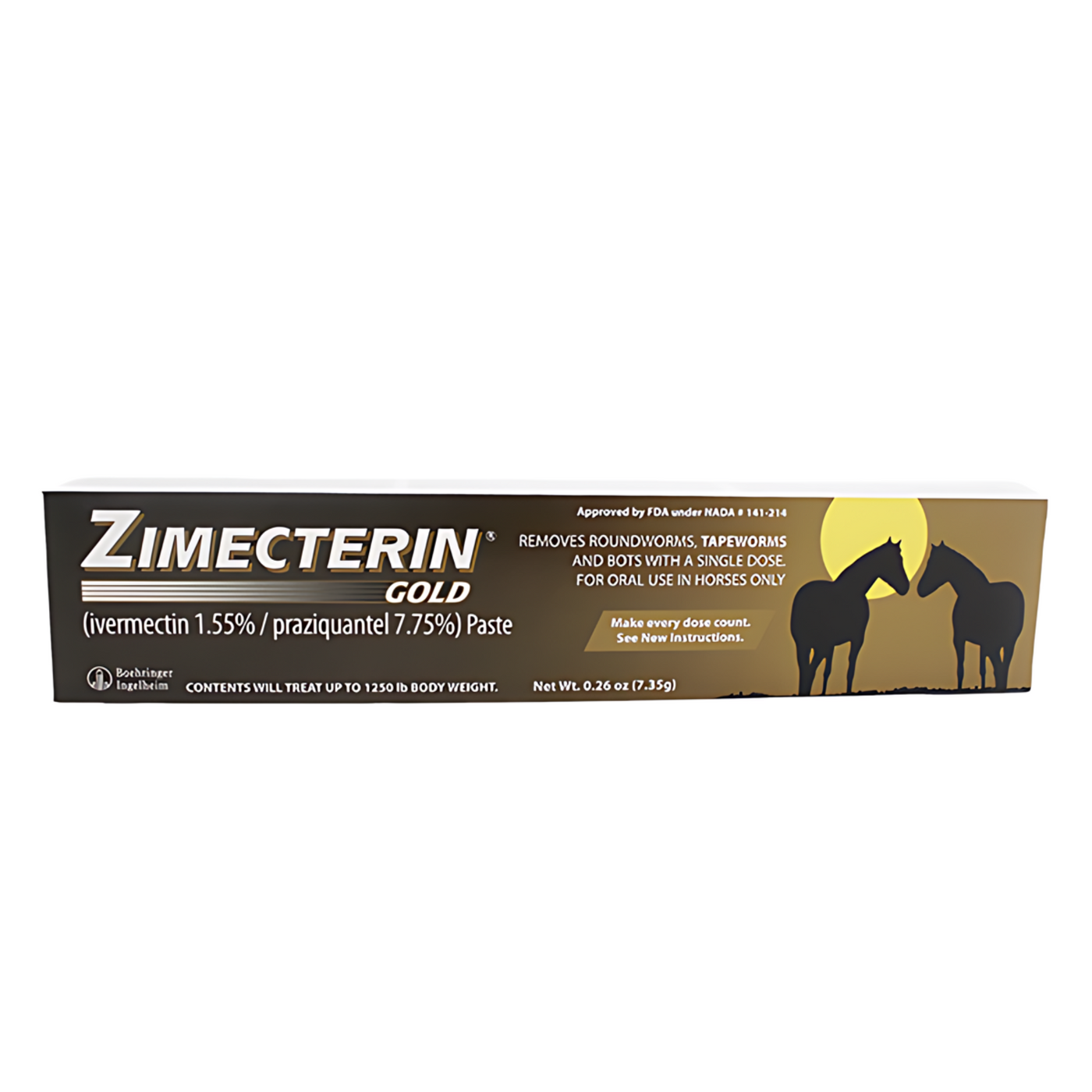 Zimecterin Gold Paste Horse Dewormer (7.35 g) – Outdoor Dog Supply