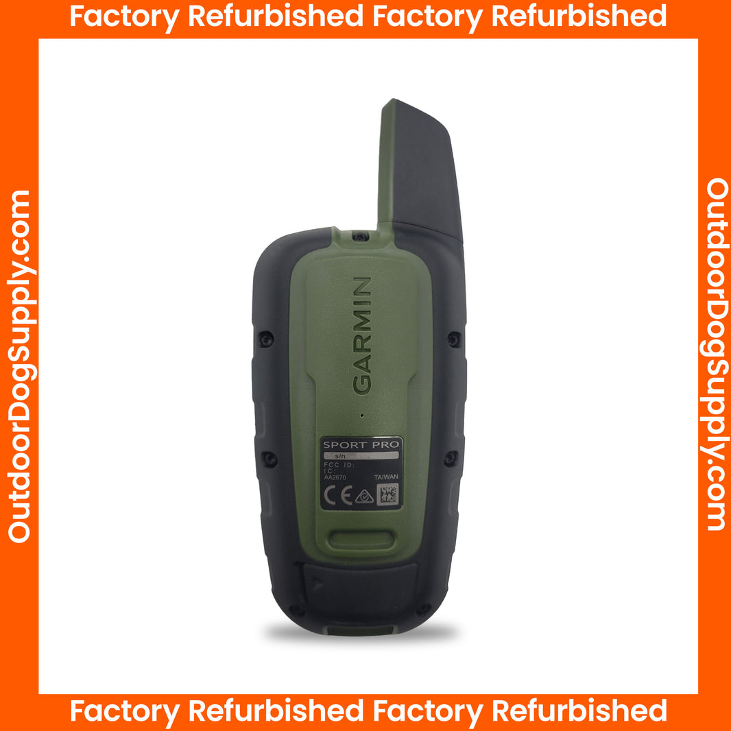 Garmin Sport Pro Handheld - Factory Refurbished – Outdoor Dog Supply